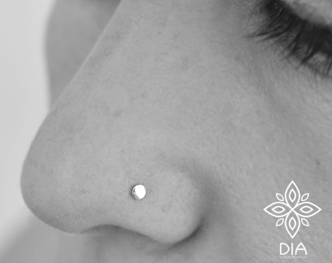 Silver Sterling Nose Stud, Silver Nose Jewelry, 2.5mm Tiny Nose Stud ...
