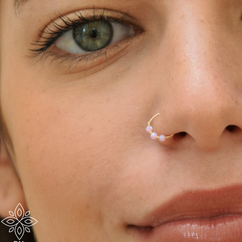 Blue Nose Ring - Etsy