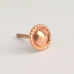 Sun Nose Stud, Nose Screw Style, Large Nose Stud, 14ct Gold Nose Stud ...