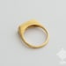 14k Solid Gold Rectangle Signet Ring Pinkie Ring Ring Signet - Etsy