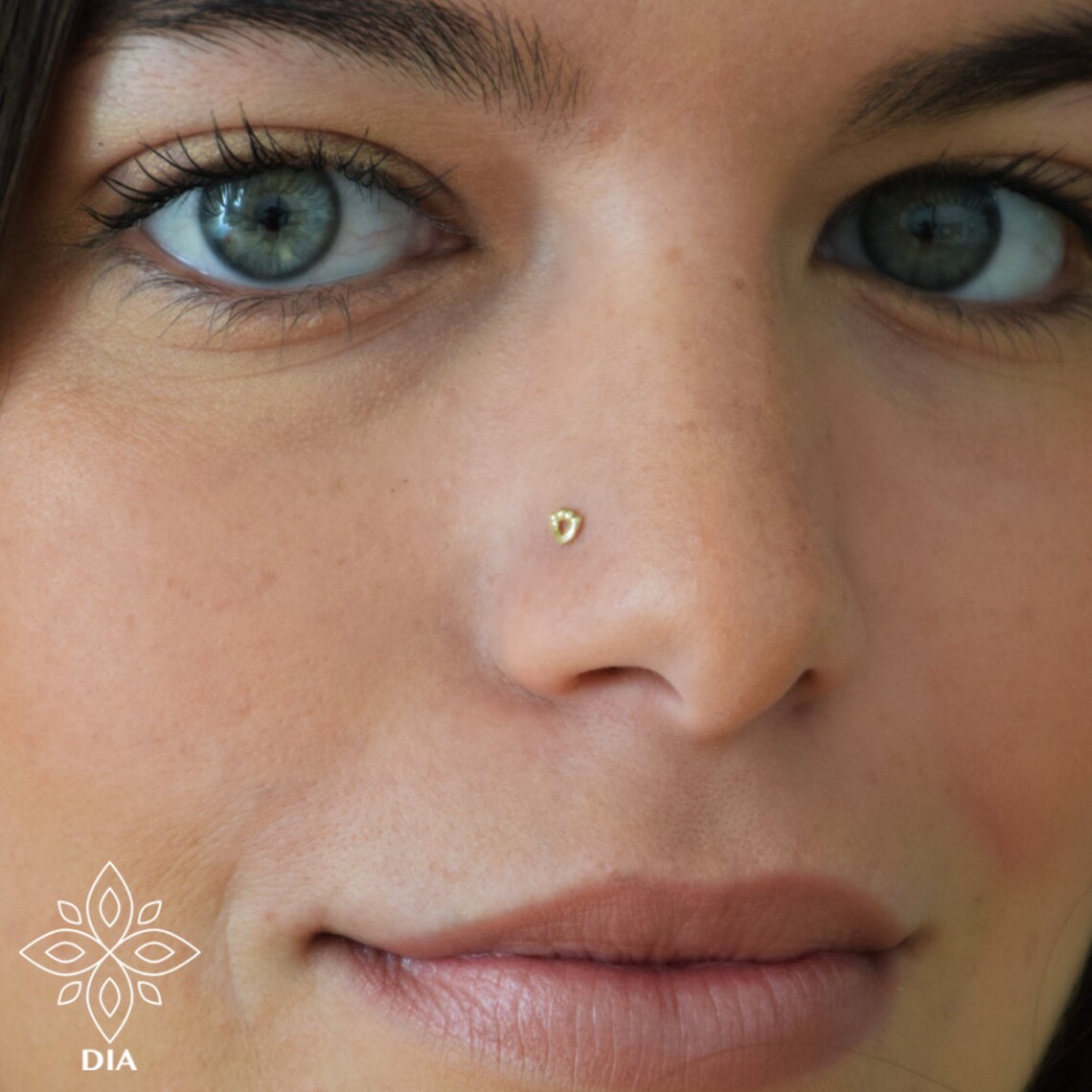 Tiny Nose Piercing Stud Tiny Nose Stud Solid Gold Stud - Etsy Israel