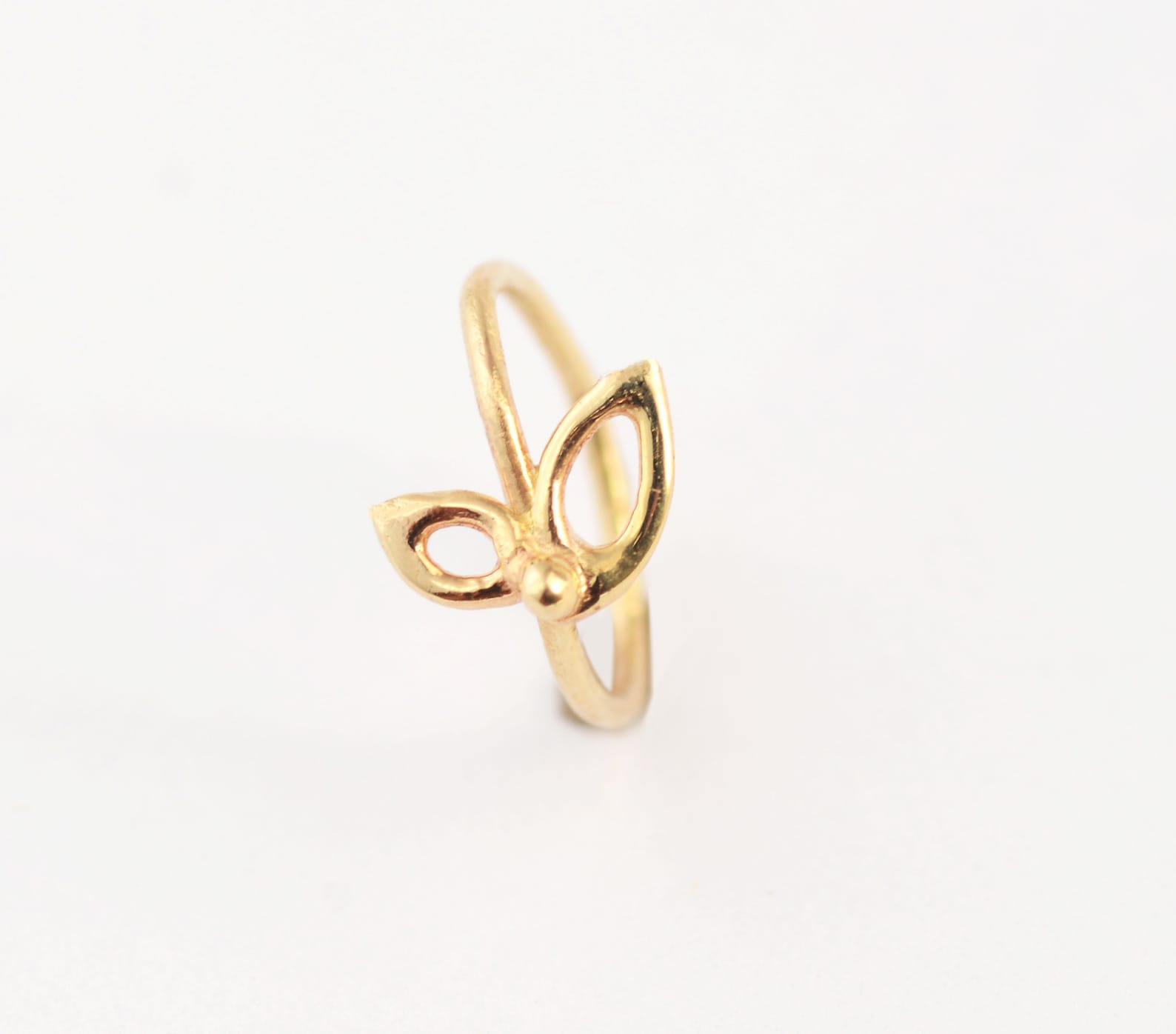 Gold Tragus Earring Helix Hoop Rook Piercing Gold Ear - Etsy