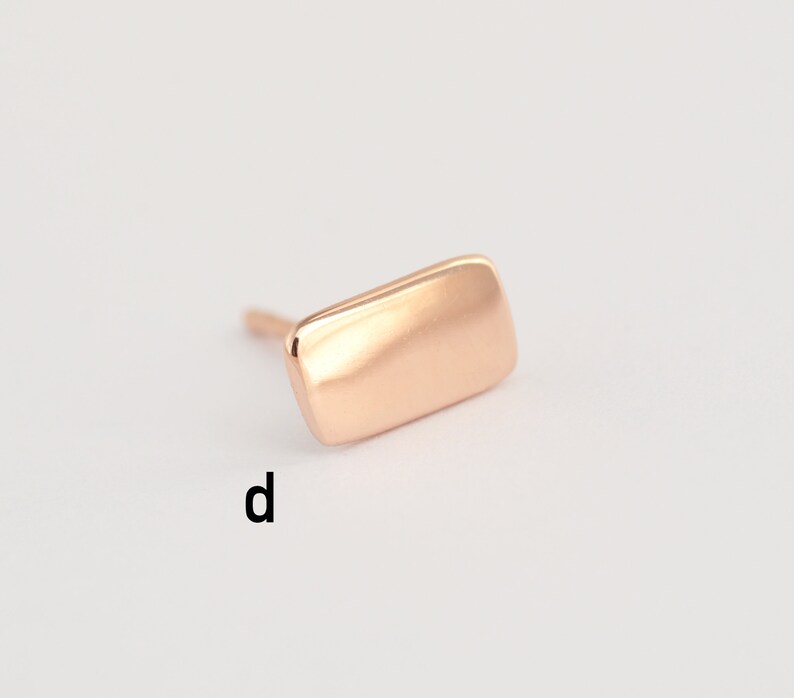 Piercing Set Cartilage Earrings Unique Gold Earrings 14K | Etsy