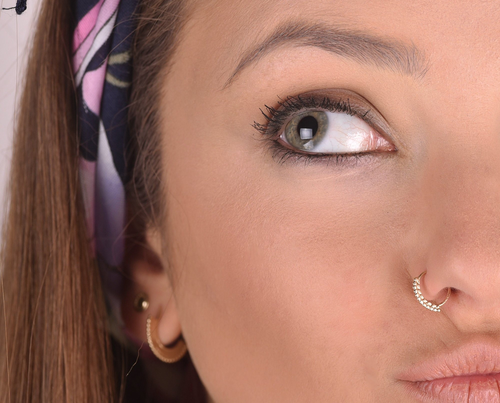 Tribal Nose Ring SOLID GOLD Nose Ring 14k Gold Nose Ring | Etsy