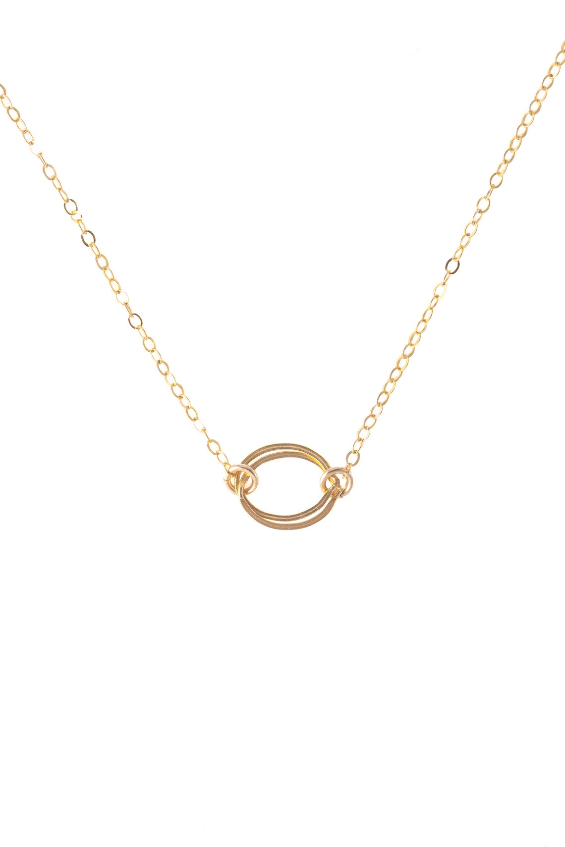 Multiple Interlocking Rings Ring Circle Round Necklace - Etsy