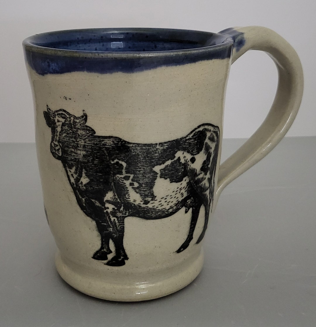 Farm Mug With Cow and Pig for Left or Right Hand 12 0unce - Etsy
