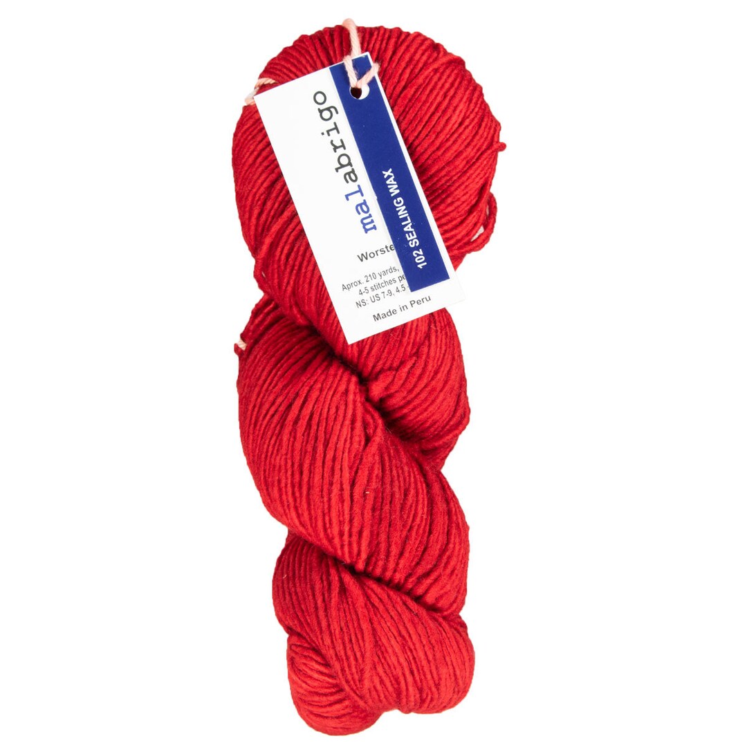 Malabrigo Worsted Wool Yarn 102 Sealing Wax Aran Worsted Weight - Etsy