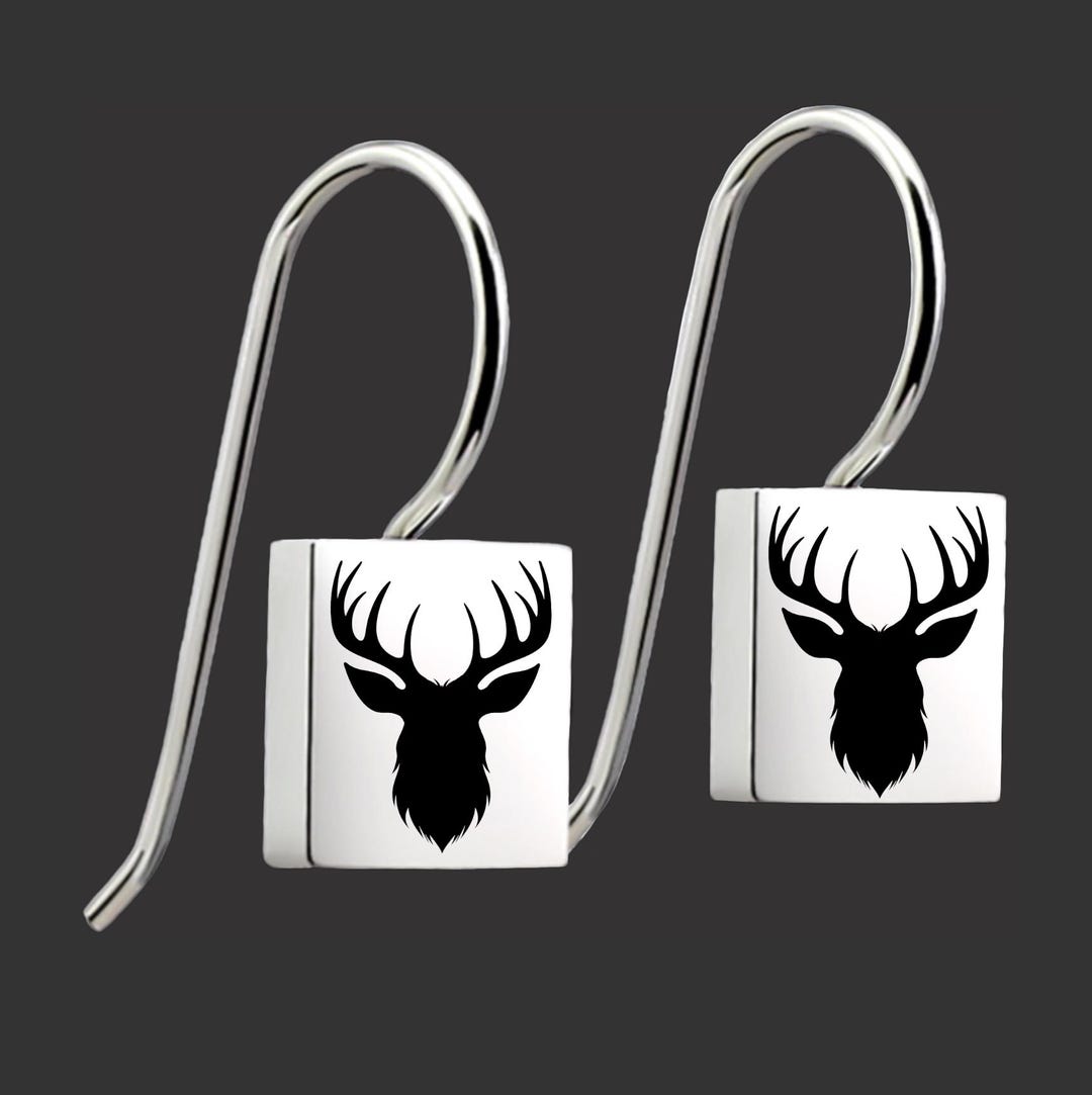 Tiny Stag Minimalist Earrings | Daughter Birthday Gift | Granddaughter ...
