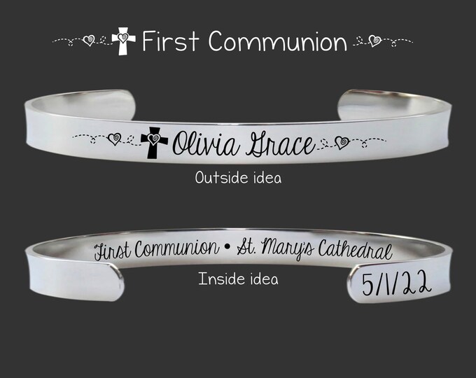 First Communion Charm Bracelet, Holy Eucharist Charms, Holy Communion ...