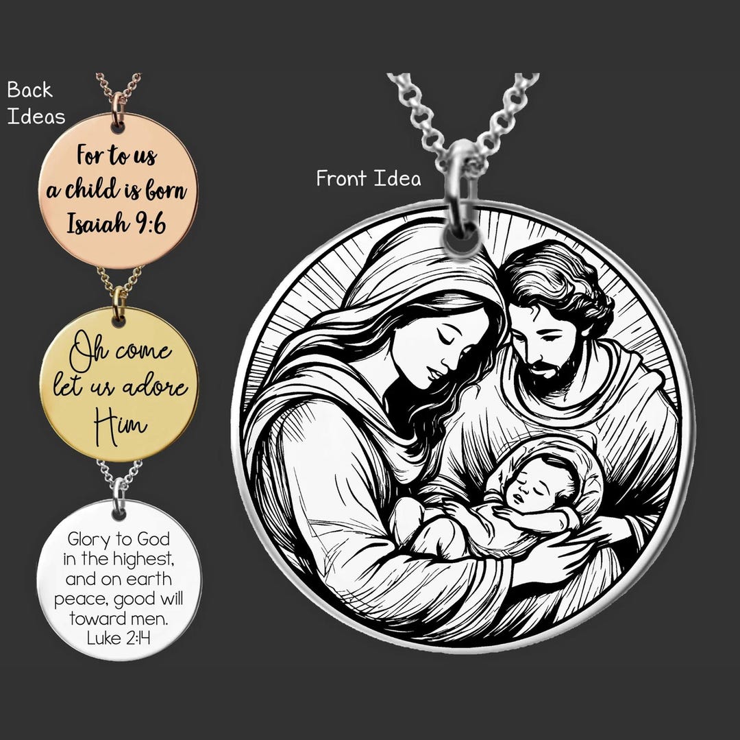 Nativity Necklace | Nativity Jewelry | Jesus Necklace | Jesus Jewelry ...