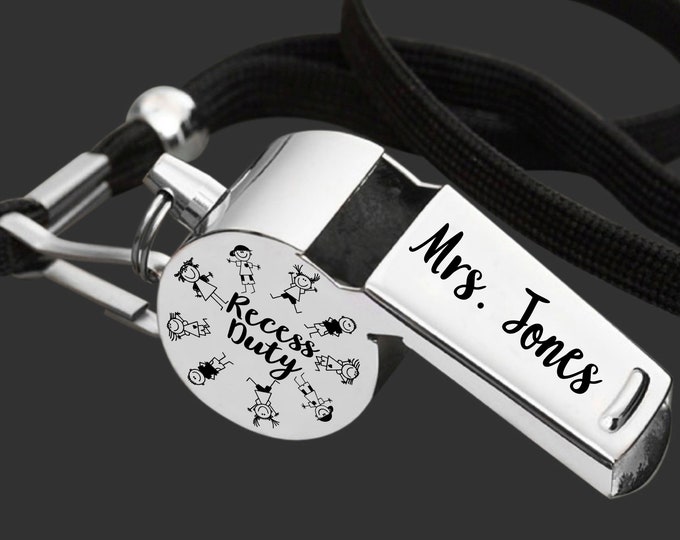 Recess Whistle Recess Duty Teacher Gift Gift for Teacher | Etsy