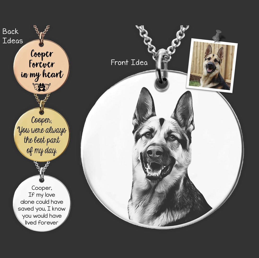 German Shepherd Necklace | Dog Mom Birthday Gift | Dog Mom Gift ...