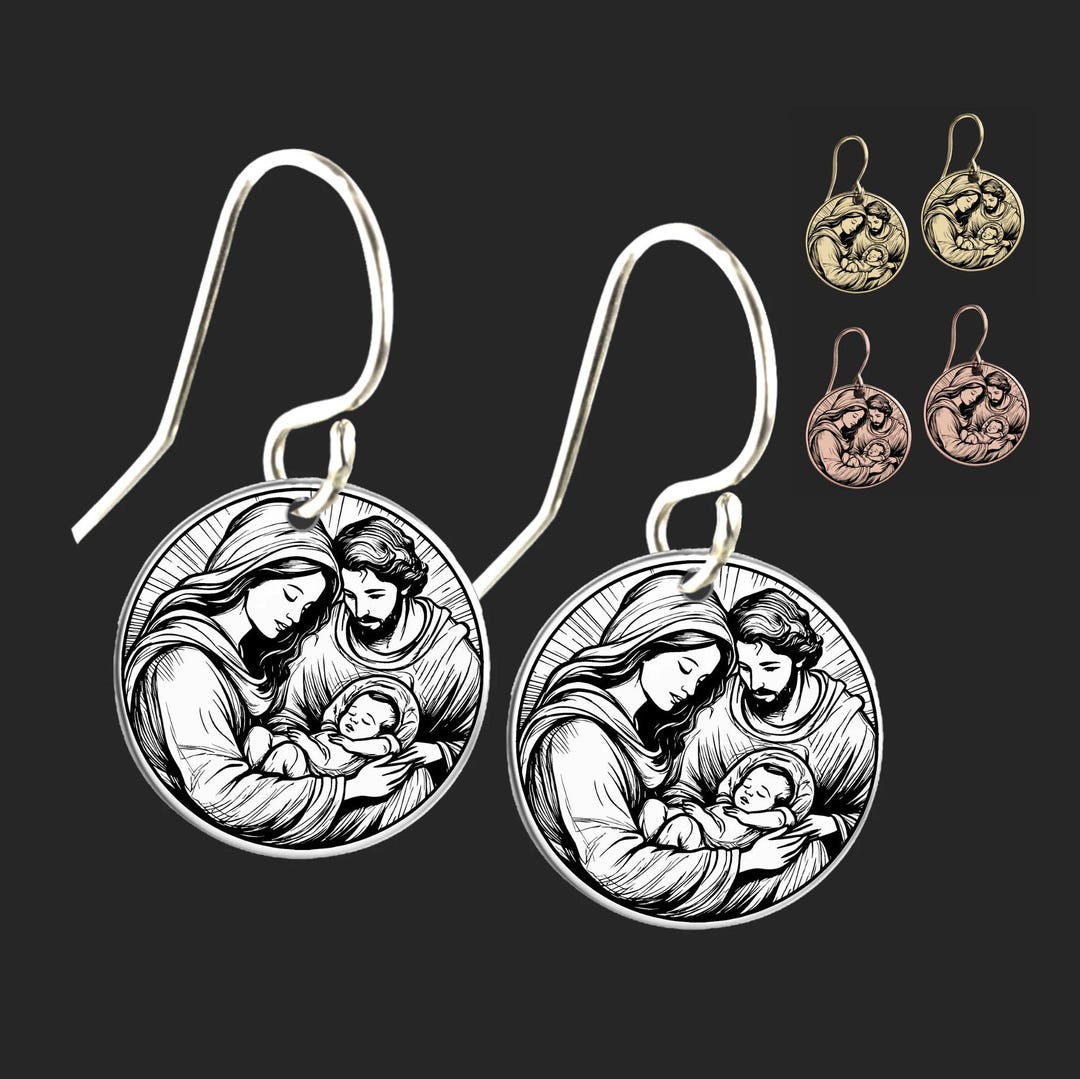 Nativity Earrings | Nativity Jewelry | Easter Earrings | Easter ...