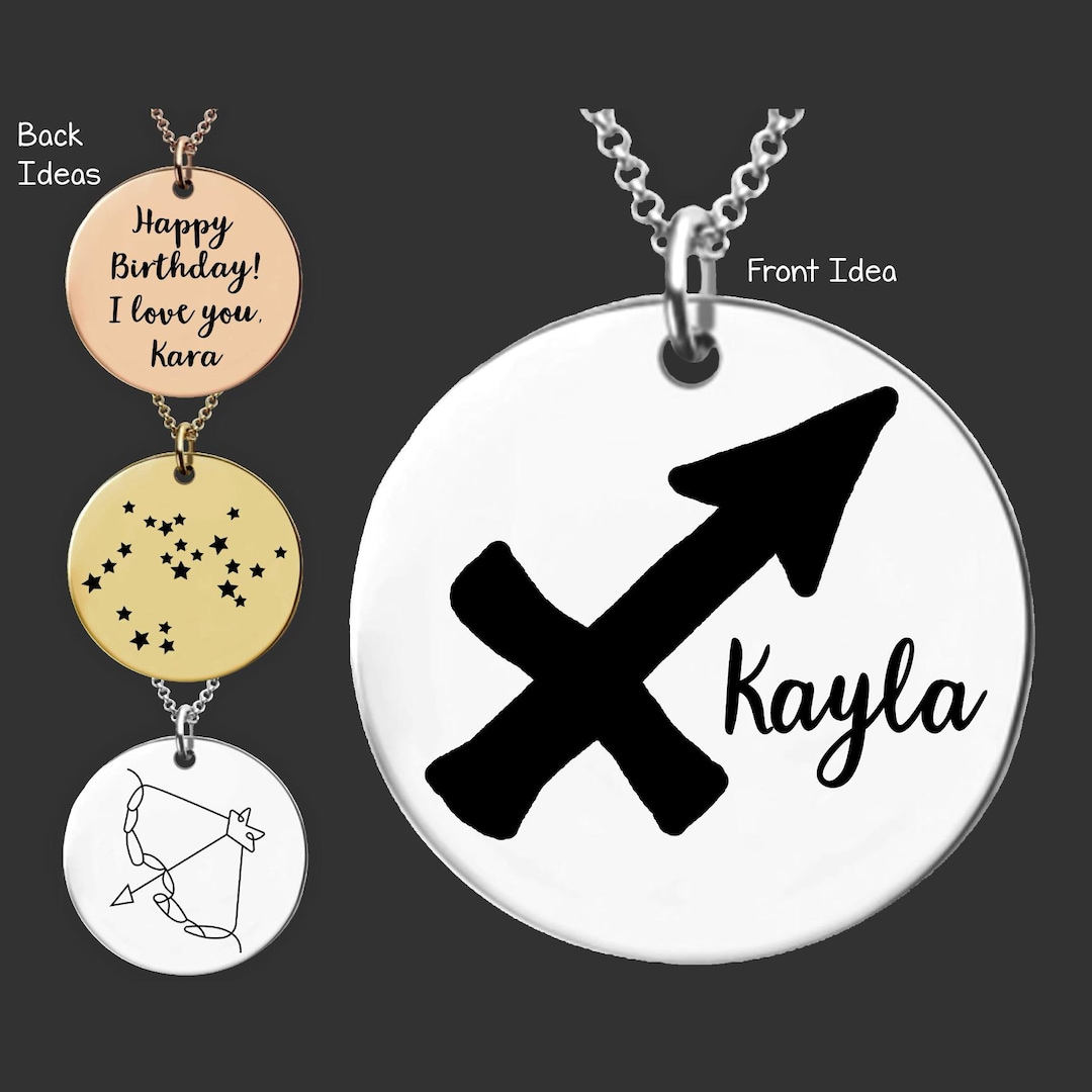 Sagittarius Zodiac Necklace | Sagittarius Gifts | Sagittarius Birthday ...