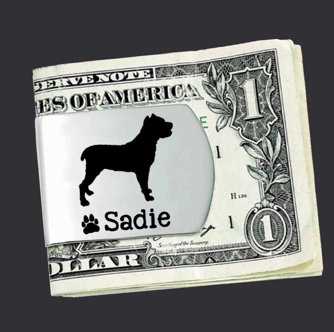 Cane Corso Money Clip | Dog Lover Gift for Man | Dog Dad Birthday | Dog ...
