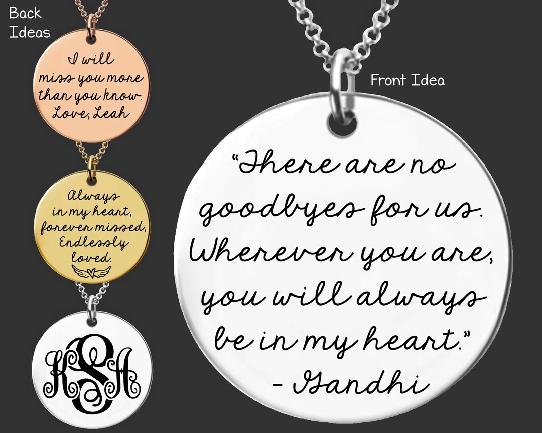 Goodbye Gift Moving Gift Going Away Gift Deployment Gift Memorial Gift ...