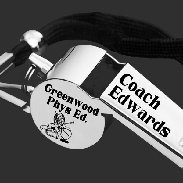 Personalised Whistle Pe Teacher - Etsy