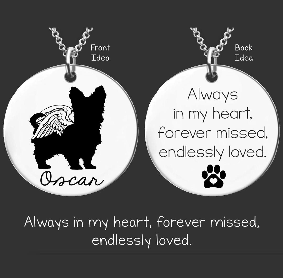 Yorkie Memorial | Dog Memorial Gift | Loss of Dog Gift | Dog Memorial ...