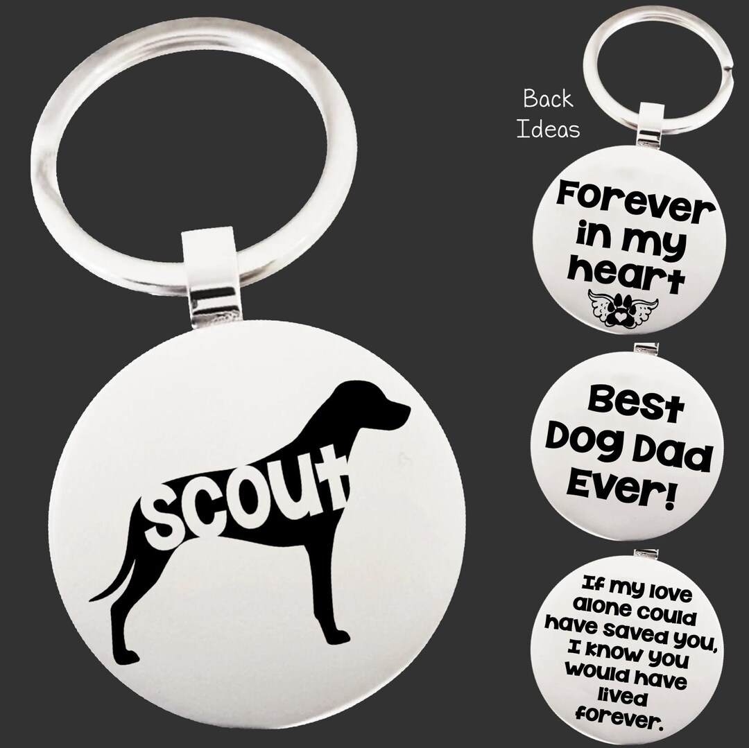 Rhodesian Ridgeback Keychain | Dog Lover Gift for Man | Dog Dad ...