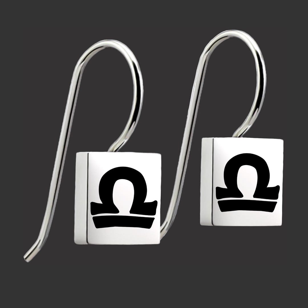 Tiny Libra Minimalist Earrings | Gifts for Libra | Libra Gifts | Libra ...