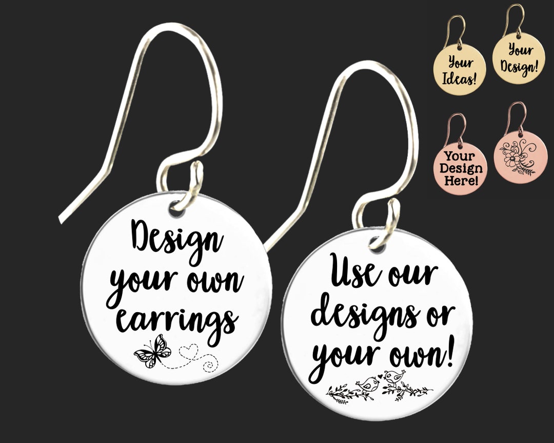 Create Your Own Earrings | Personalized Earrings | Custom Earrings ...