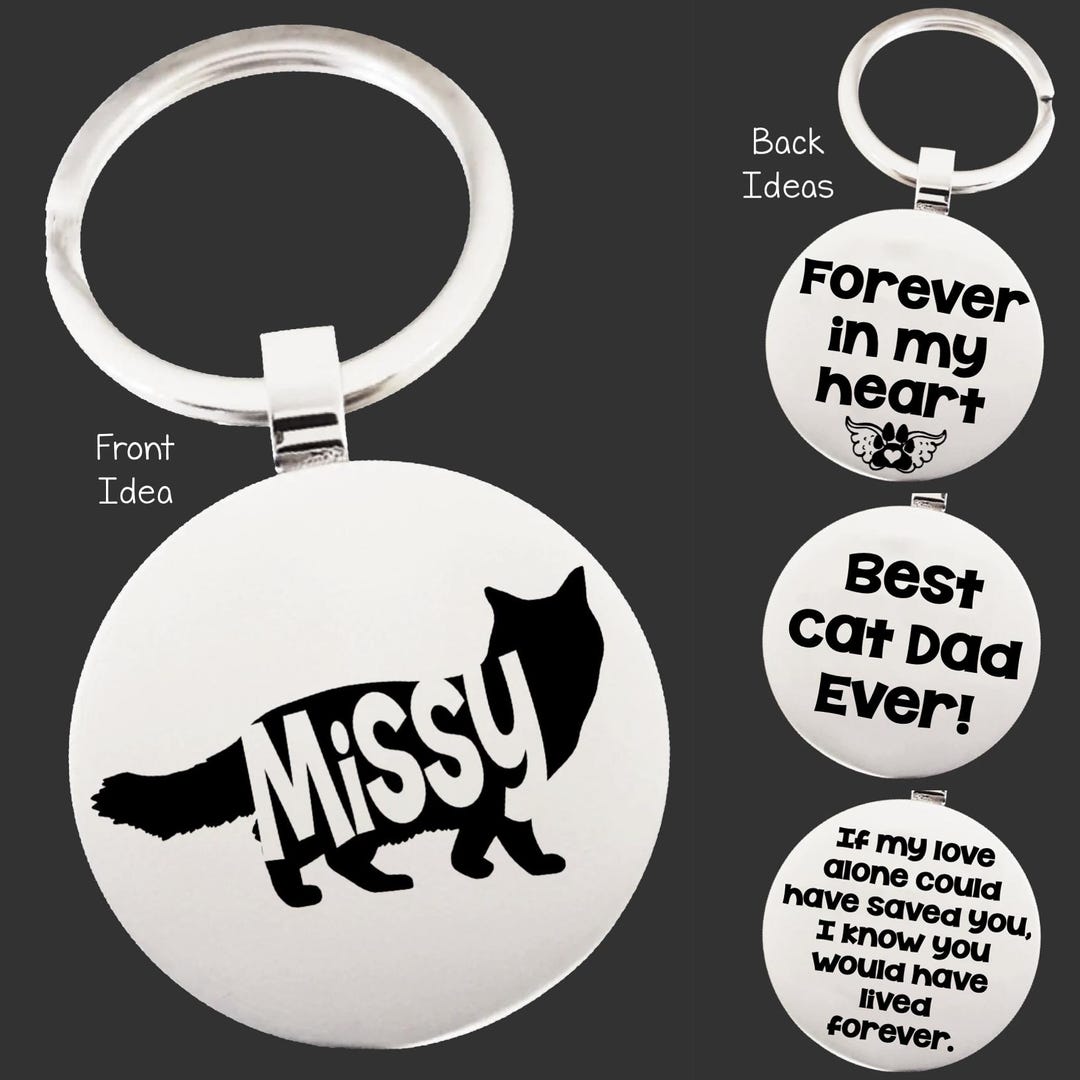 Ragdoll Cat Keychain | Cat Lover Gift | Cat Lover Birthday | Cat Dad ...