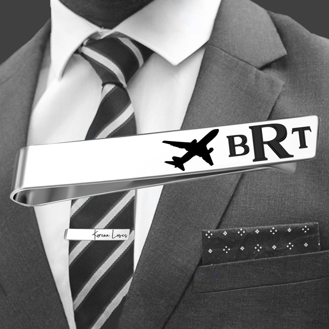 Plane Tie Bar | Pilot Gift | Pilot Gifts | Gift for Pilot | Gift for ...
