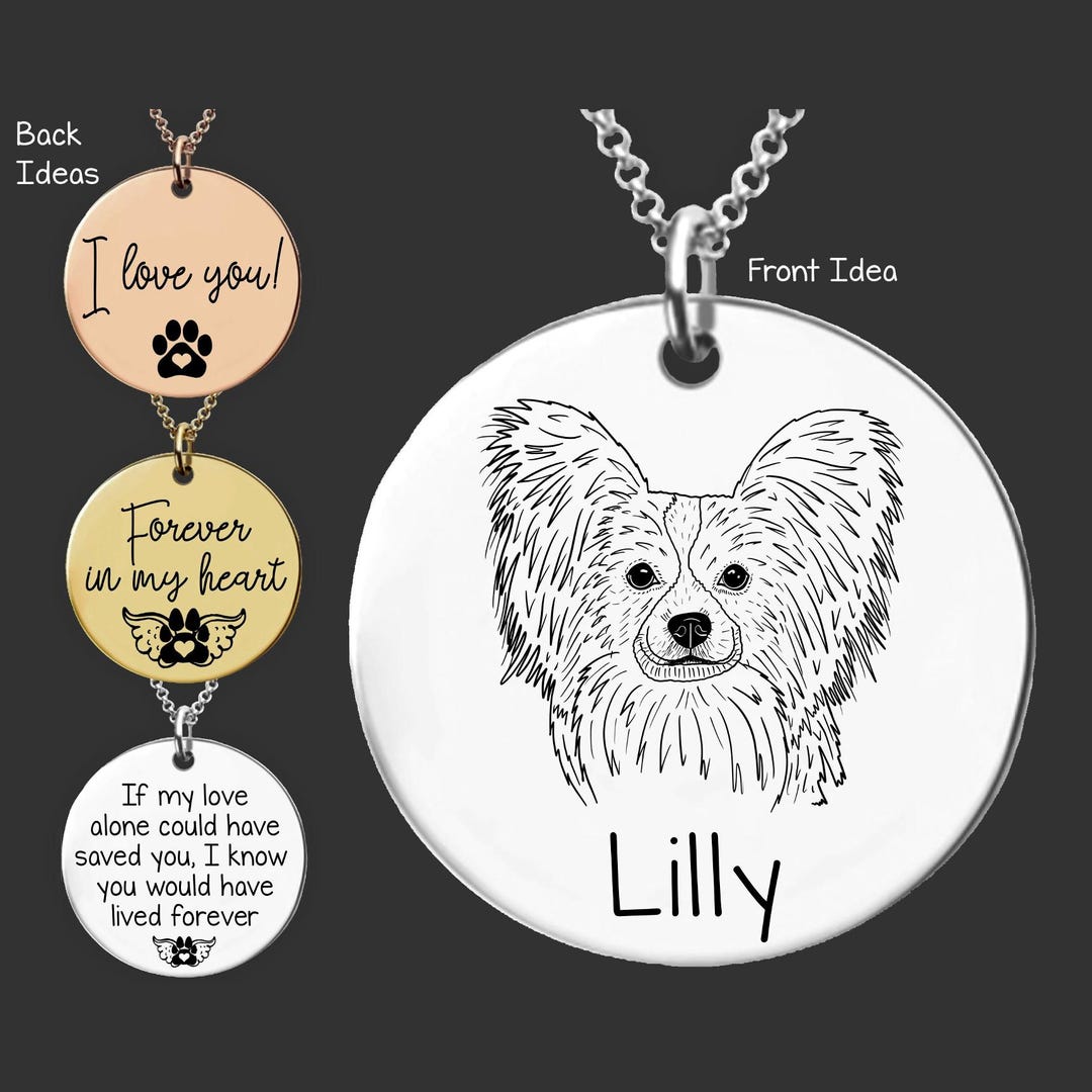 Papillon Necklace | Dog Mom Birthday Gift | Dog Mom Gifts | Dog Mom ...