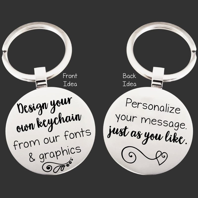 Custom Keychain - Etsy