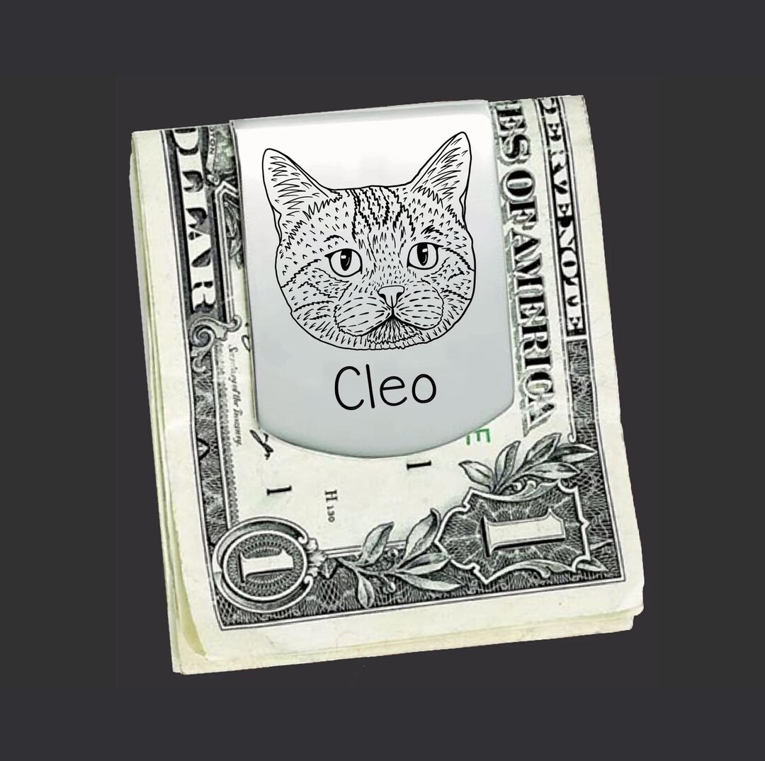 Manx Money Clip | Cat Lover Gift for Man | Cat Dad Birthday | Cat Dad ...