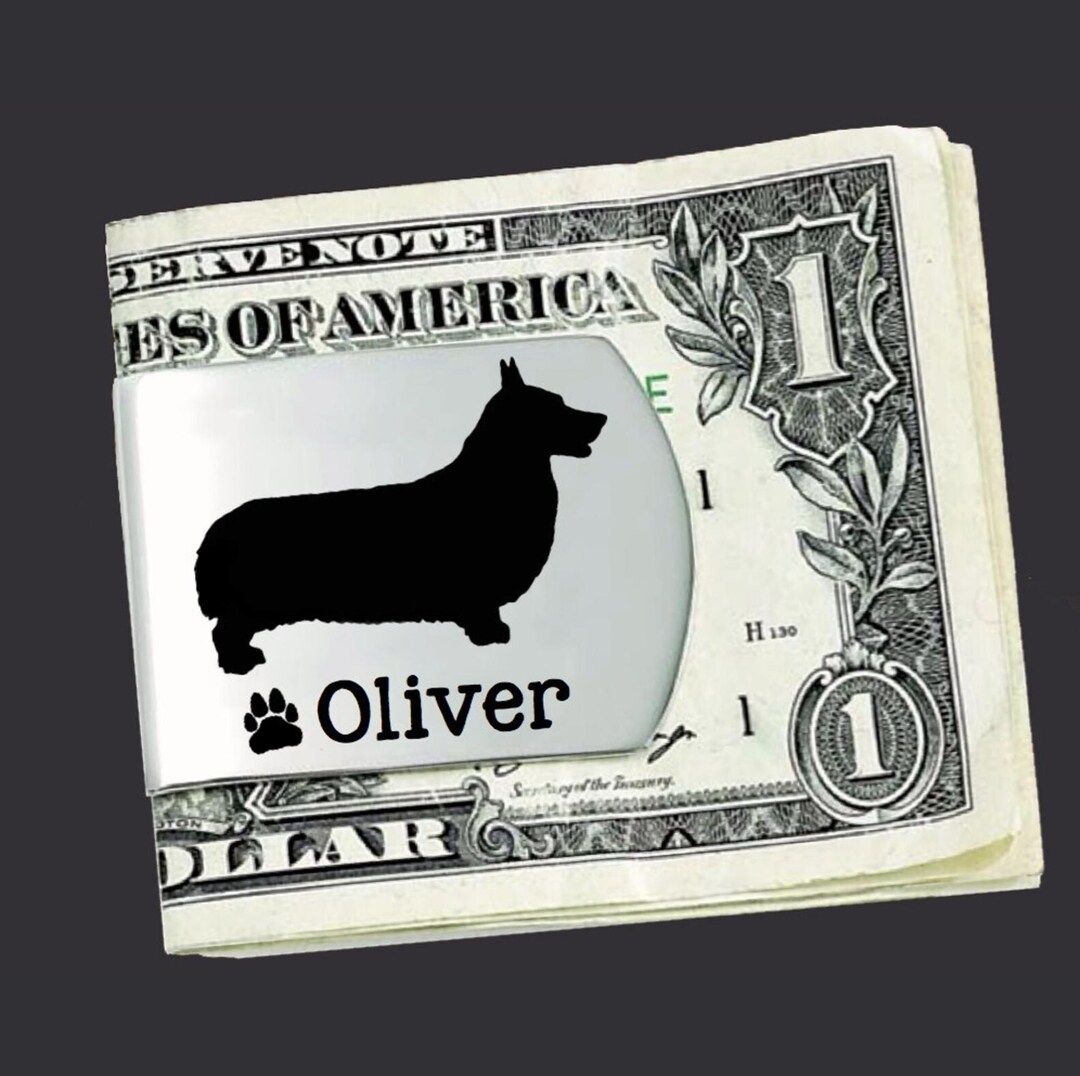 Corgi Money Clip | Dog Lover Gift for Man | Dog Dad Birthday | Dog Dad ...