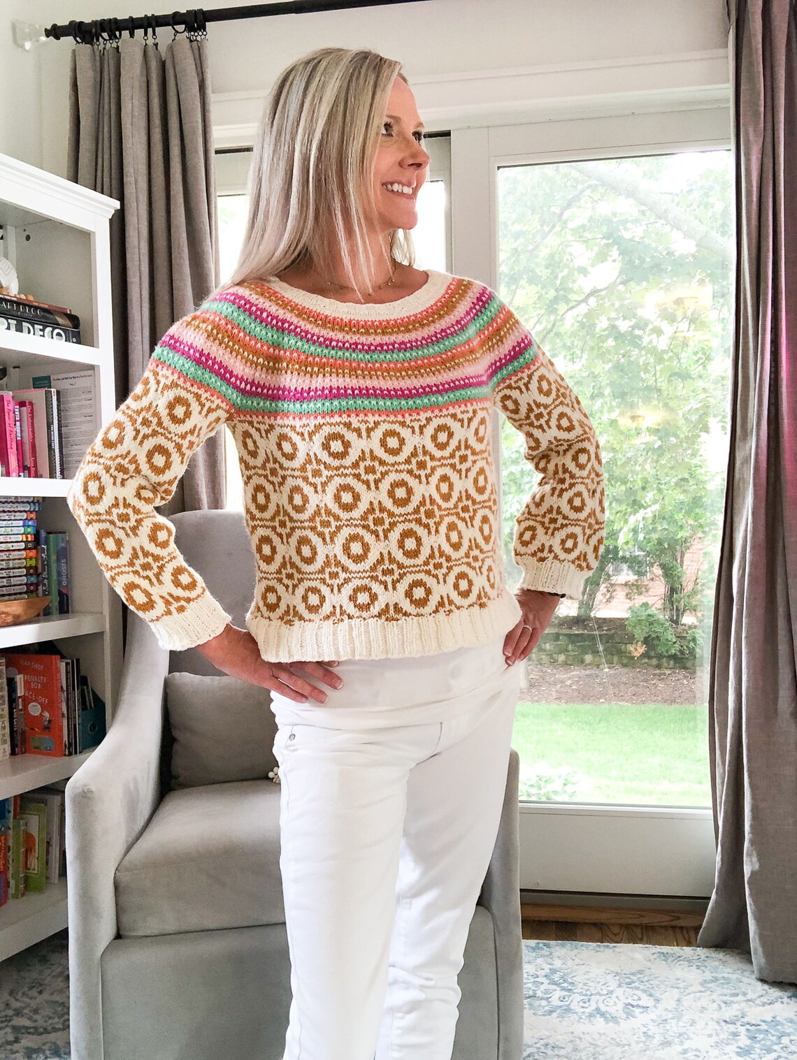 KNITTING PATTERN: Mila Sweater Knitting Pattern Colorful - Etsy