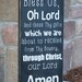 Meal Prayer Wood Sign Black and White - Etsy