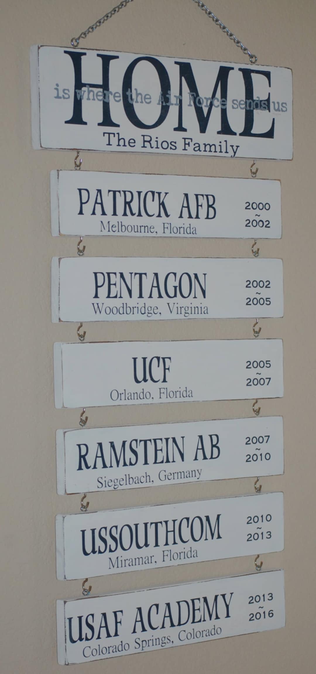 Home is Where the Military Sends Us, Duty Station Wood Sign - Etsy