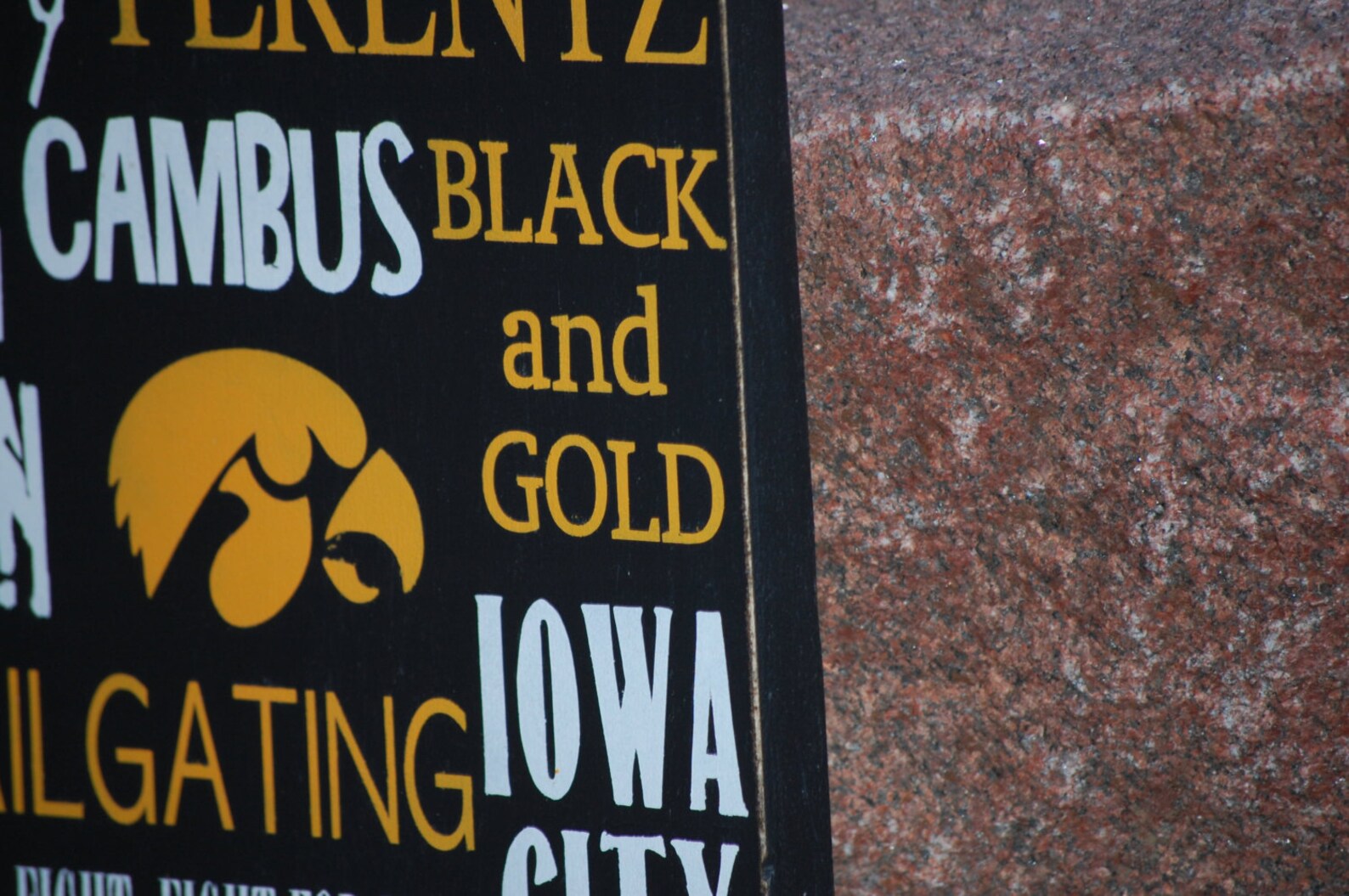 Iowa Hawkeye Wood Sign Customized | Etsy
