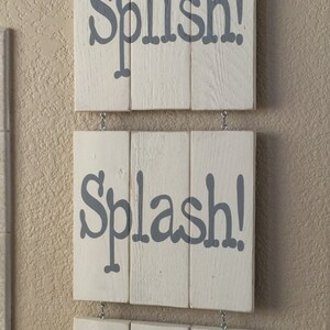 Splish Splash Bathroom Sign - Etsy