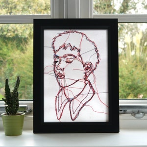 Chloe Embroidered Print // Embroidery // A4 Print // Illustration ...