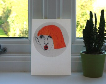 Pretty Ugly Portrait Postcard Postcard Print Hand | Etsy