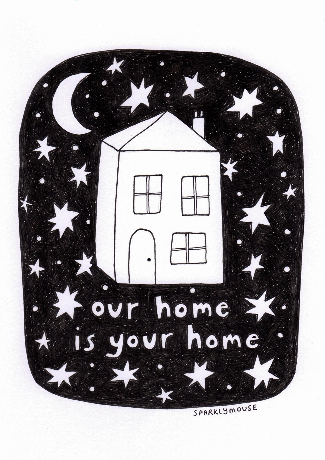 Our Home is Your Home DIGITAL DOWNLOAD // A4 Print-out Poster & Colour ...