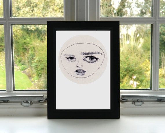 Pretty Ugly Delia Print Hand Embroidery Print | Etsy