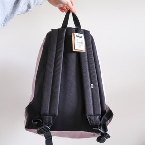 Happy Chaps Embroidered Lilac Vans Backpack // Hand Embroidery ...