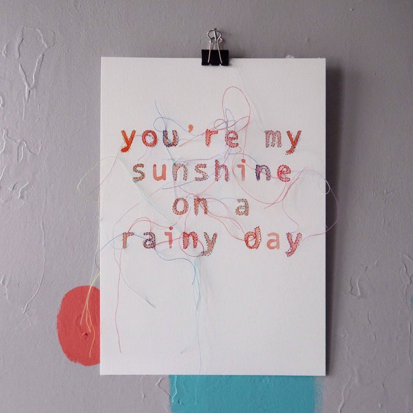 Rainy Day Quote - Etsy