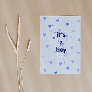 Baby Boy Card - It's A Boy Card - Greeting Card - New Baby Card - Etsy