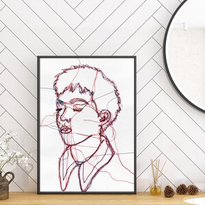 Chloe Embroidered Print // Embroidery // A4 Print // Illustration ...