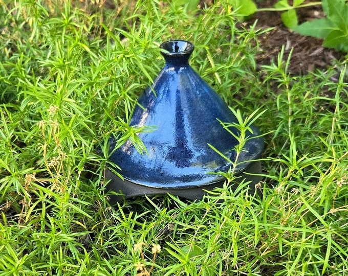 Large Toad Abode Fairy Home Frog House Hand Thrown Ceramic Garden Decor ...