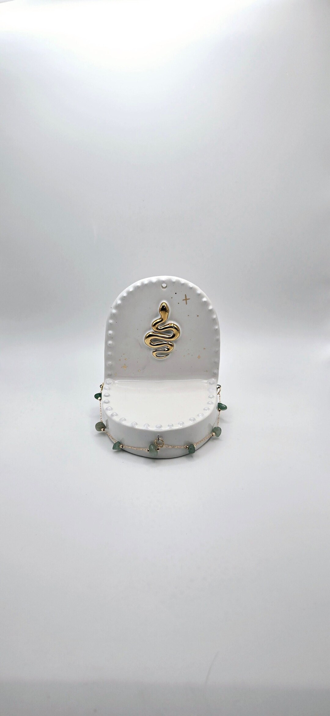 Small Gold Snake Altar Handmade Porcelain Wall Hanging Shelf - Etsy