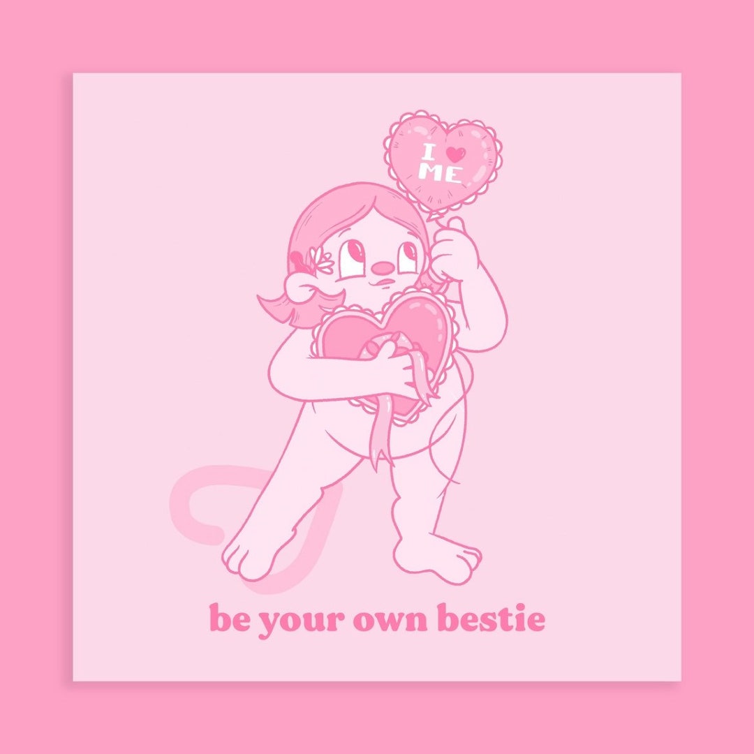 Be Your Own Bestie 21cm Art Print - Etsy