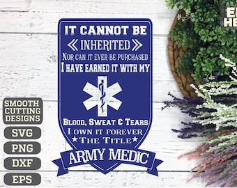 Army Medic Svg | Etsy
