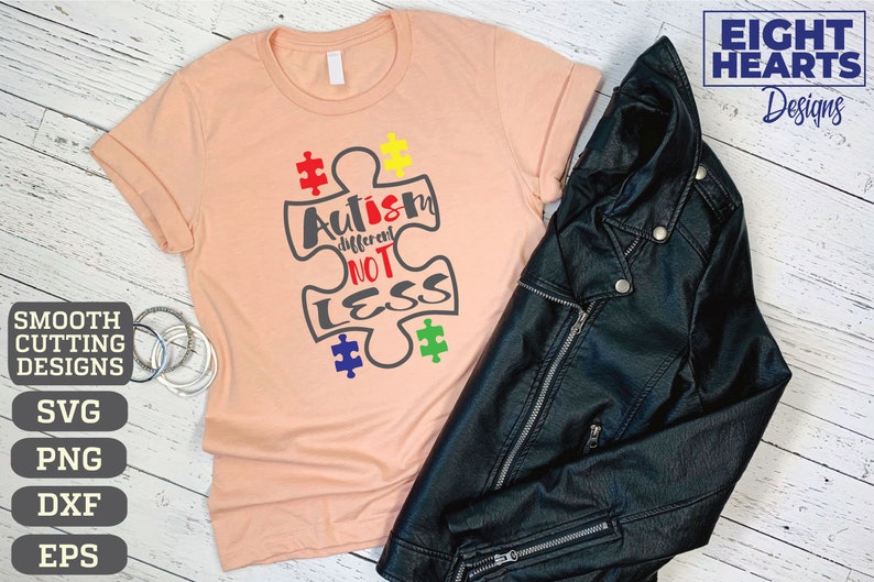 Autism is Different NOT Less svgdxfpngeps Great for | Etsy