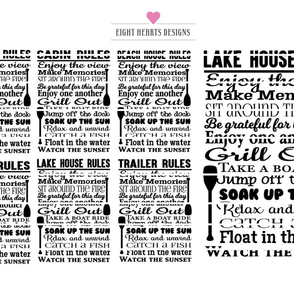Cottage Rules - Etsy